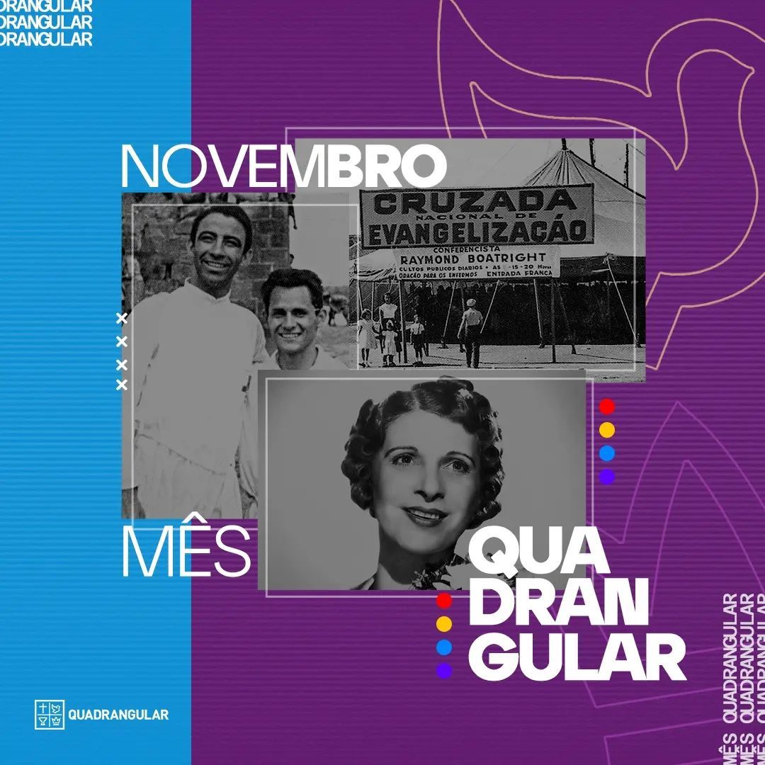Pastores, líderes e membros do ministério celebram em novembro o Mês Quadrangular; época do ano ...